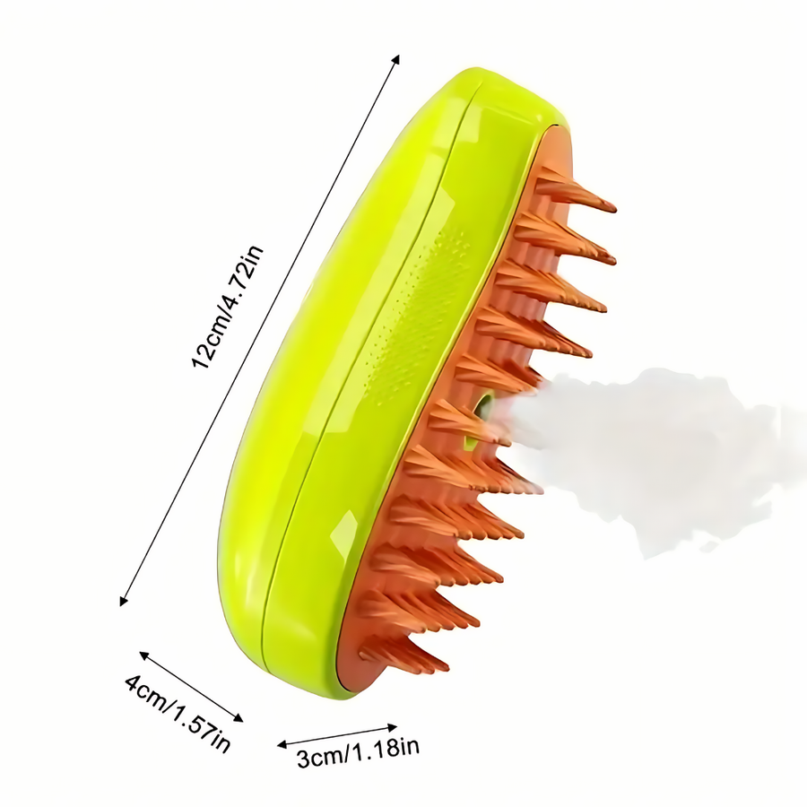 Steamy Cat Dog Brush, 3 In 1 Pet Steam Brush, Dog and Cat Hair Cleaner